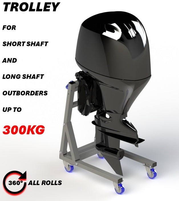 Transport cart, trolley for outboard motors | Outboard motor stand ...